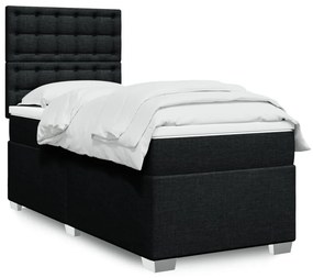 Box spring postel s matrací černá 80 x 200 cm textil 3290331