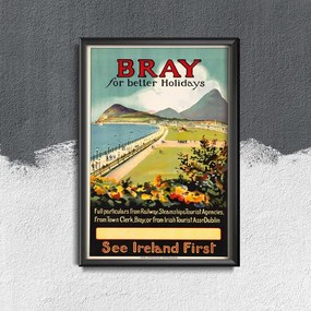 Retro plakát Irsko braay pro lepší svátky