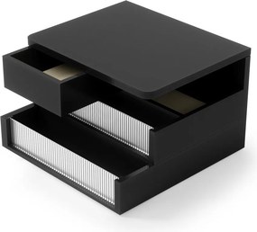 Matně černý dřevěný koupelnový organizér Malibu – Umbra