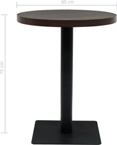 Bistro stůl MDF a ocel kulatý 60 x 75 cm 245609