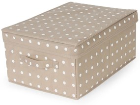 Skládací úložná krabice - karton box Compactor Rivoli 30 x 43 x 19 cm, hnědá