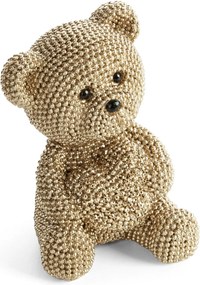 DEKORAČNÍ SOŠKA BEAR 7X9 CM ŠAMPAŇSKÁ