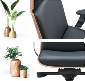Designová kancelářská židle MOSH WUD Classic 133BL – černá