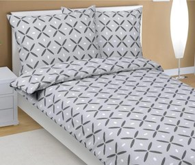 Povlečení krepové Šedá 80/811 - 140x200, 70x90 cm