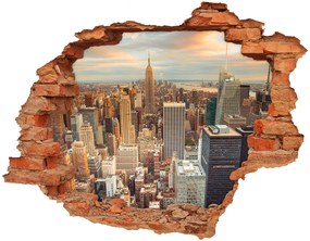 Wallmuralia Nálepka fototapeta 3D New York z ptačího pohledu 90x70 cm