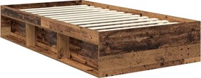 Rám postele s čelo Staré dřevo 100 x 200 cm Kompozitní dřevo 3407920