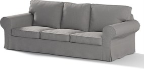Potah na pohovku IKEA Ektorp 3-místná, nerozkládací barva šedá látka pletený vzor
