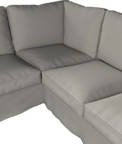 Potah na pohovku IKEA  Ektorp rohová barva šedá látka pletený vzor