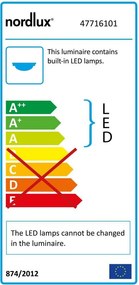 NOR 47716101 Přisazené LED svítidlo IP65 Oakland 60 11W bílá - NORDLUX