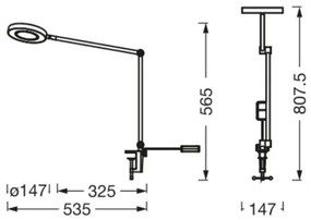 Ledvance - LED Stmívatelná lampa s klipem SUN@HOME LED/15W/230V CRI 95 Wi-Fi