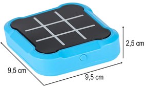 Creative Corner Kruhový kříž křížová elektronická logická hra tic tac toe přenosná konzole modrá