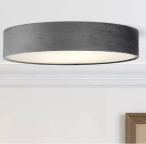 Searchlight 23298-3GY Stropní sametový lustr VELVET ŠEDÝ, průměr 50cm