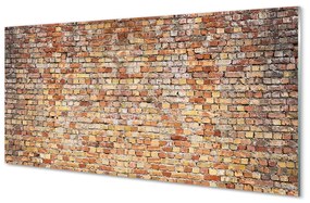 Skleněný panel Cihlová zeď kamenná 140x70 cm