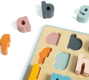Bigjigs Toys Dřevěné puzzle malá písmena - abc