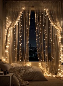 Vánoční světýlka vnitřní teplá bílá 300 LED