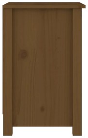 Noční stolek medově hnědý 40 x 35 x 55 cm masivní borové dřevo - Default Title