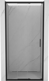 Mexen Exo-3S, sprchové posuvné dveře, 95x200 cm, čiré sklo, černý profil, 8153-095-000-70-00