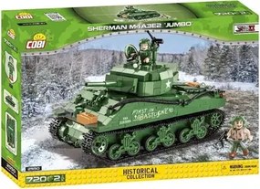 COBI 2550 Sherman M4A3E2 Jumbo WW II / 720 dílů / 2 figurky / od 7 let