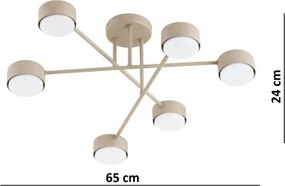 Brilagi - LED Přisazený lustr MONO 6xGX53/13W/230V béžová