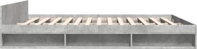 Rám postele se zásuvkami betonově šedý 180 x 200 cm kompozit 3280730