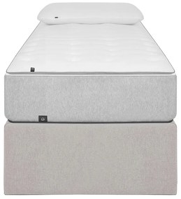Béžová látková postel Kave Home Matters 90 x 190 cm