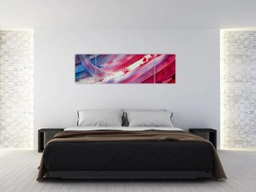 Obraz - růžovomodré barvy (170x50 cm)