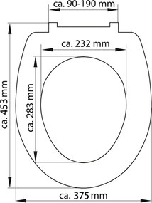 SCHÜTTE WC prkénko se soft-close mechanismem GREEN GARDEN s potiskem [435101] Barva: Modrá