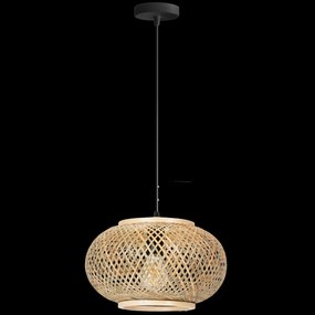 Závěsná lampa La Belle Boho III černá/hnědá