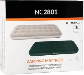 NC2801 ZELENÁ NAFUKOVACÍ MATRACE 191X73X22 CM NILS CAMP