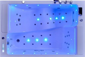 BPS-koupelny Hydromasážní vana HYD-GL8410 180x120 s ohřevem vody