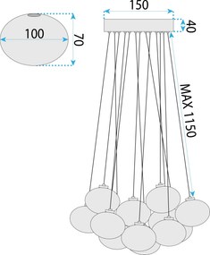 Toolight Rea, LAMP MS024-13CP Black, OSW-09638
