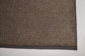 Lano, Kusový koberec Supersoft s bordurou 420 hnědý, 140x200, hnědá, chodba / předsíň