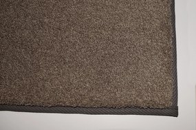 Lano, Kusový koberec Supersoft s bordurou 420 hnědý, 60x100, hnědá, chodba / předsíň