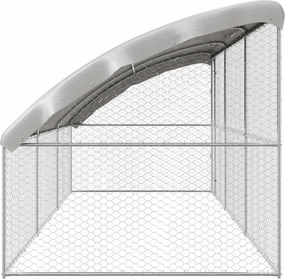 Psí kennel 3 ks Stříbrná 6 x 2 x 2 m Pozinkovaná ocel 3368329