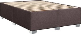 Box spring postel s matrací tmavě hnědá 160x200 cm textil 3290556