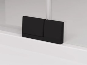 Sanswiss CADURA CA13 jednokřídlé sprchové dveře 100 cm Profil: Černá, Sklo: Hladké čiré