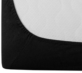 Jersey prostěradlo EXCLUSIVE černé 180 x 200 cm