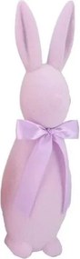 Fialkový veliký zajíc s mašlí Bunny Easter Flock XL - 20*20*70 cm