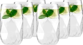 Sklenice v sadě z borosilikátového skla 6 ks 400 ml Geo – Vialli Design