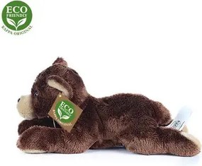 RAPPA Plyšový medvěd ležící 18 cm / ECO-FRIENDLY / od 0 měsíců