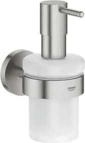 Grohe QuickFix Start - Dávkovač mýdla s držákem sklo/supersteel