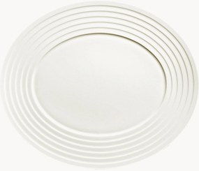 Sada oválných servírovacích talířů z kostního porcelánu Fine Dining Relief, 6 dílů