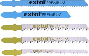 Plátky do přímočaré pily (5ks) EXTOL PREMIUM HSS,HCS,Bi-metal 8805100