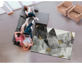 Šedo-žlutý koberec Bianca Grey, 120 x 170 cm