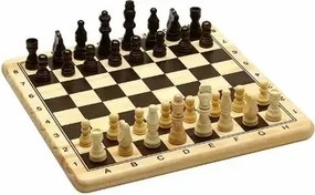 Jeujura Dřevěné šachy a dáma / od 3 let