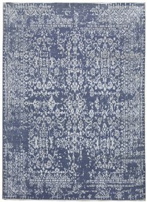 Diamond Carpets koberce Ručně vázaný kusový koberec Diamond DC-JK 1 Jeans blue/silver - 140x200 cm