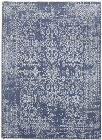 Diamond Carpets koberce Ručně vázaný kusový koberec Diamond DC-JK 1 Jeans blue/silver - 275x365 cm