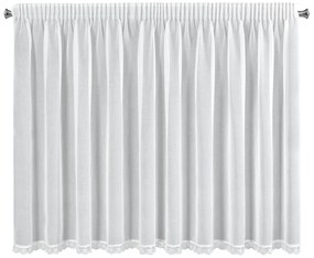 KRÁTKÁ ZÁCLONA NA PÁSCE SUZAN 350X150 CM BÍLÁ