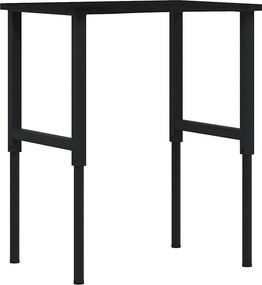 Pracovní stůl tmavě hnědý 80 x 60 x (71,5–98) cm masivní dub 3309698