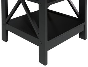 Černý odkládací stolek FOSTER Beliani